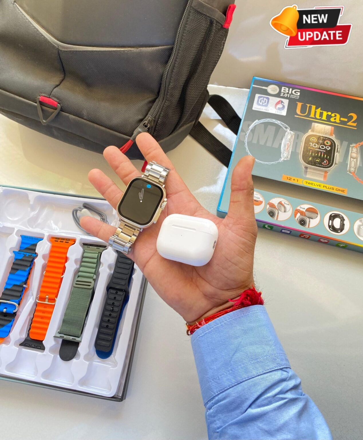 Hi watch Pro Ultra 2 Smartwatch 12 in 1 Combo Pack - All-in-One Fitness ...