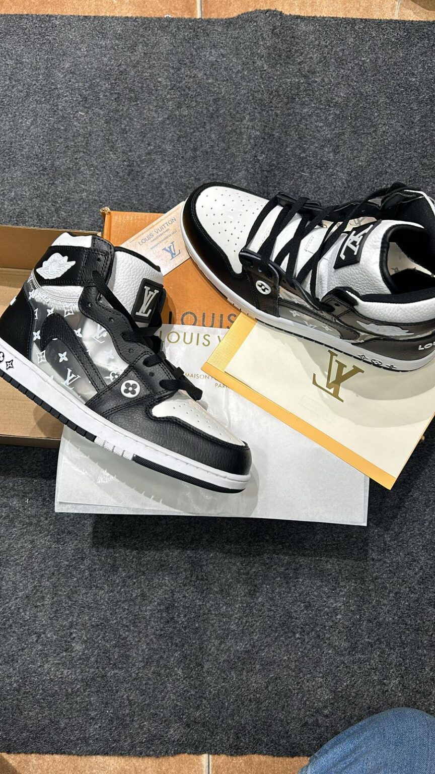 Air Jordan 1 x Louis Vuitton High Ankle Sneakers For Men | COD ...